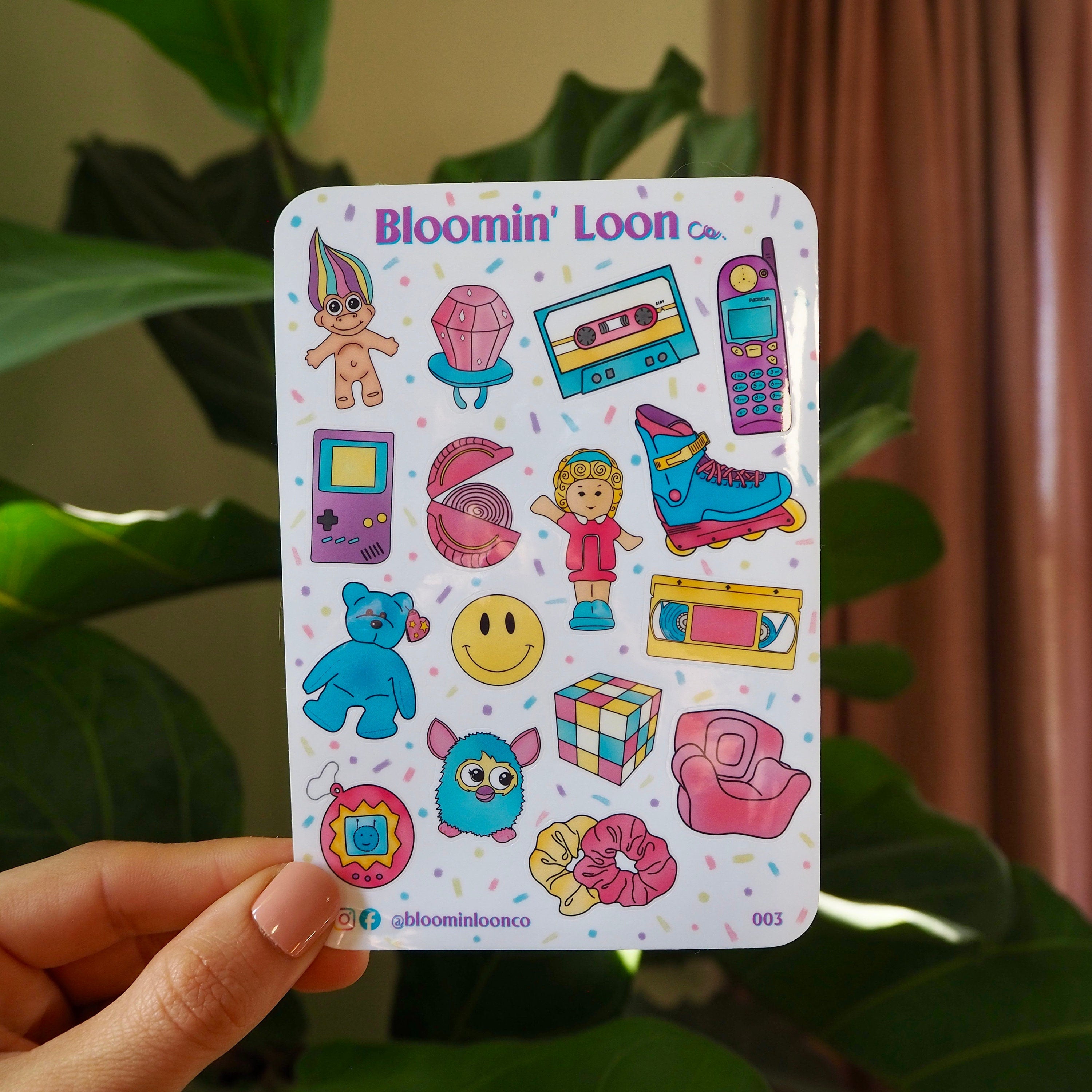 90's Kid Retro Sticker Sheet – Bloomin' Loon Co.